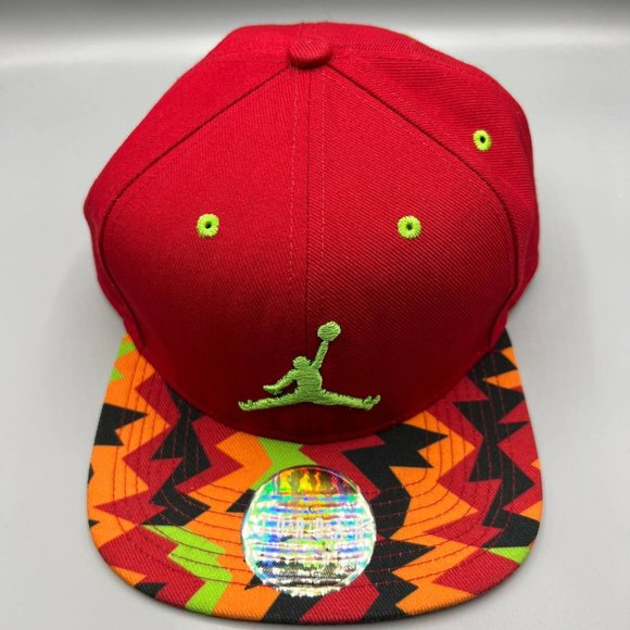 Jordan | Accessories | Air Jordan Hat Men Red Space Jam Jumpman Snap ...